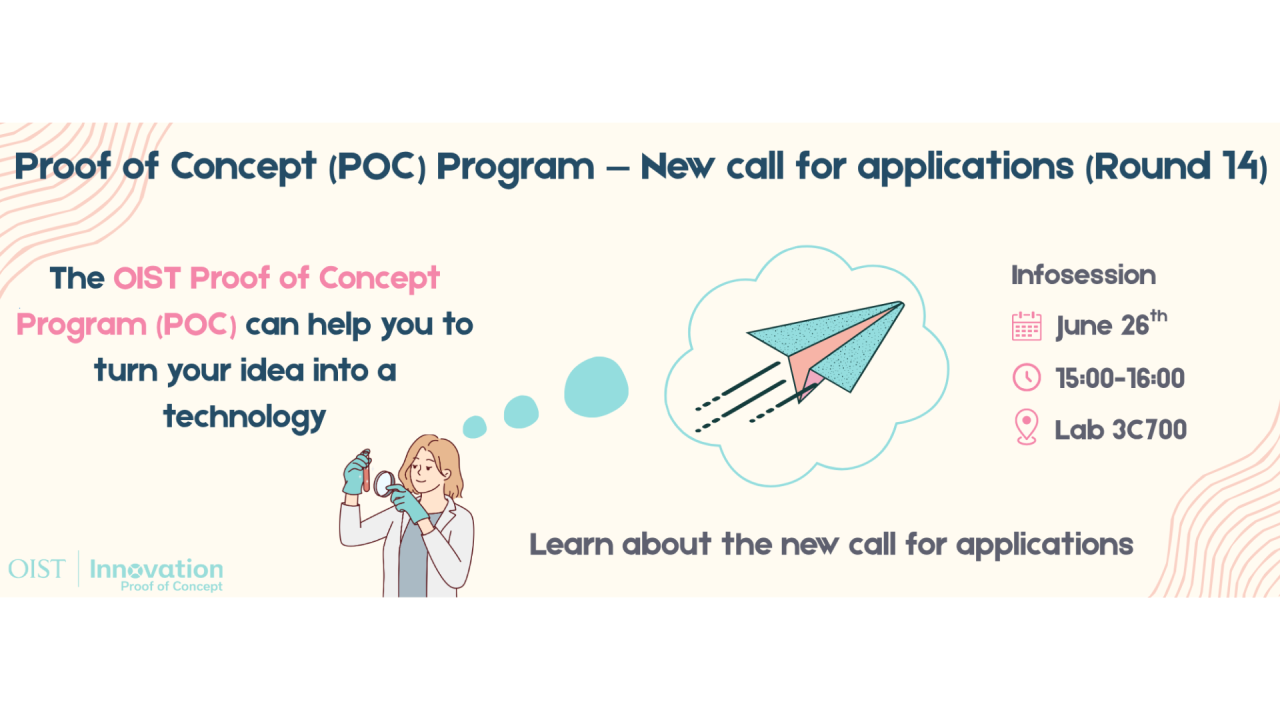 Proof of Concept (POC) Program — Call for applications (Round 14) | Okinawa Institute of Science ...